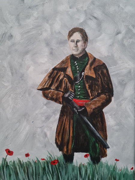 U228 Original Painting - 'the 95th Rifles' – Remembrance Art