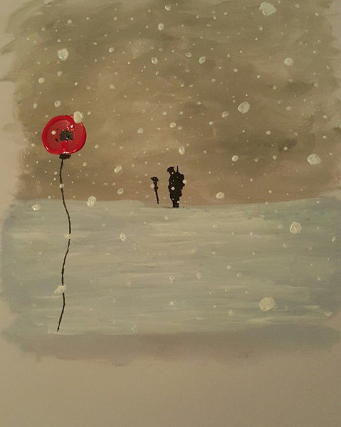 Original Painting - 'Remembering in Winter' – Remembrance Art